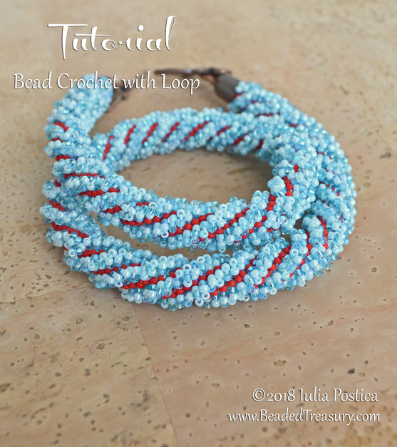 Bead Crochet With Loop Necklace Tutorial | BEADED TREASURY